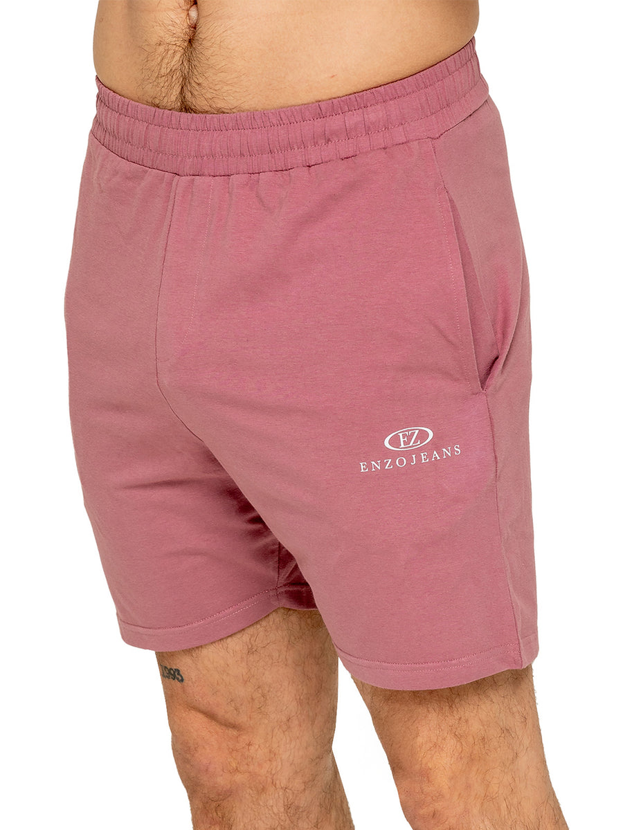 Fabian Logo Shorts - Mauve – ENZO Jeans