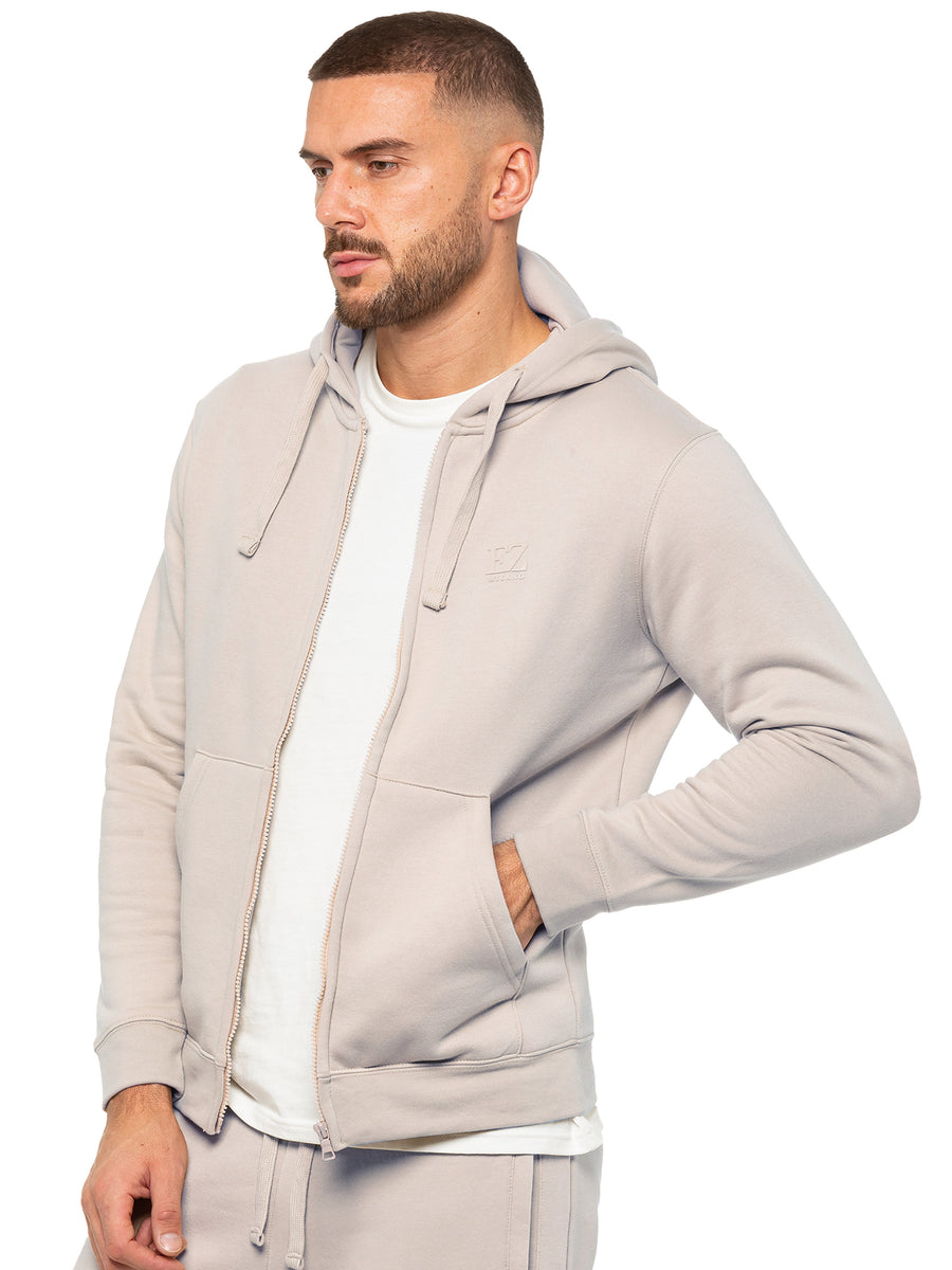 Archer Print Zip Up Hoodie - Clay – ENZO Jeans