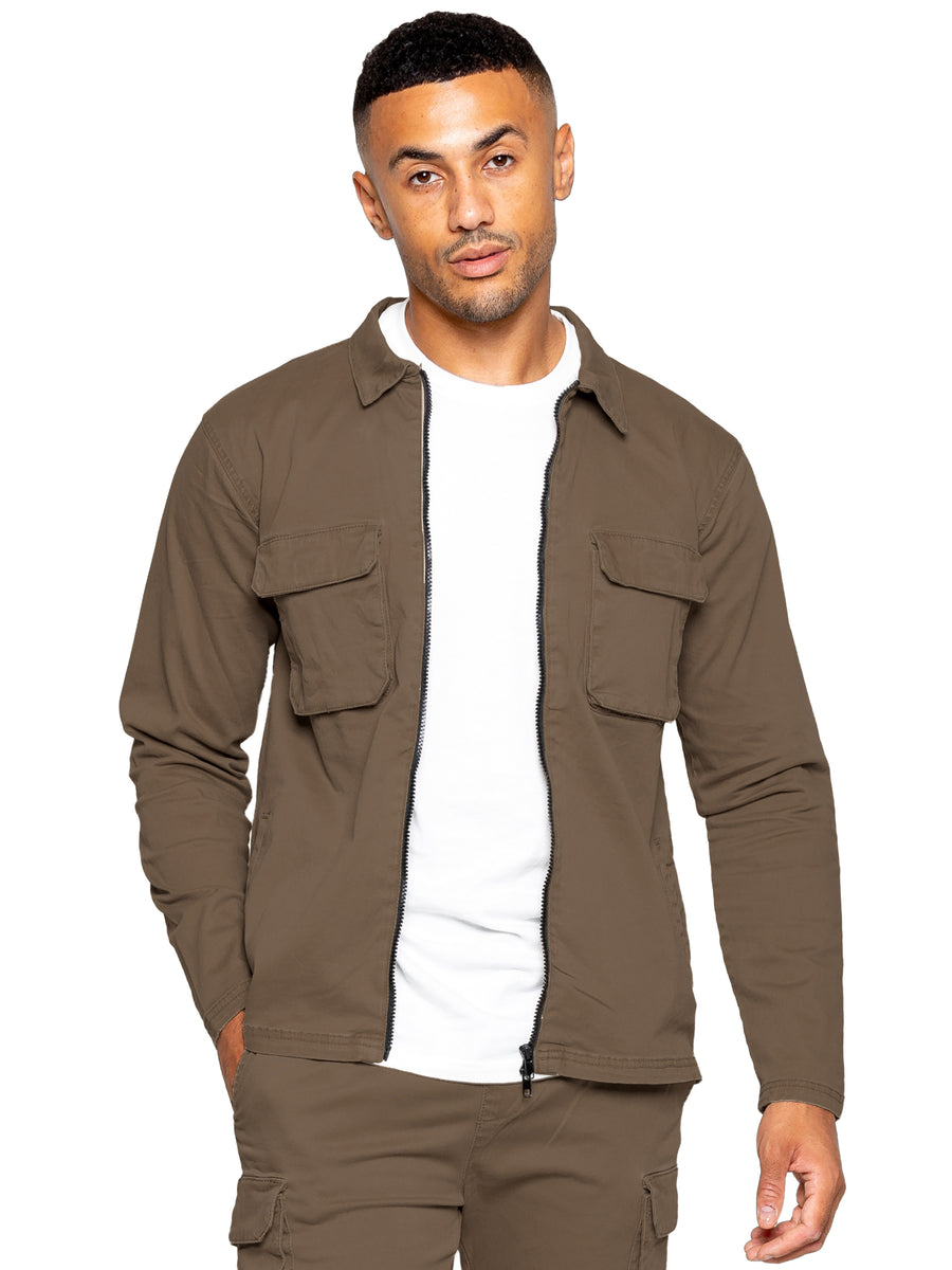 Nova Dye Cargo Jacket - Brown – ENZO Jeans